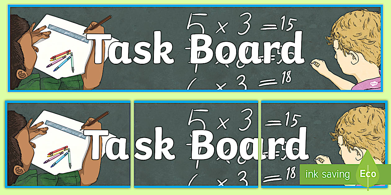 Task Board Display Banner (teacher made) - Twinkl
