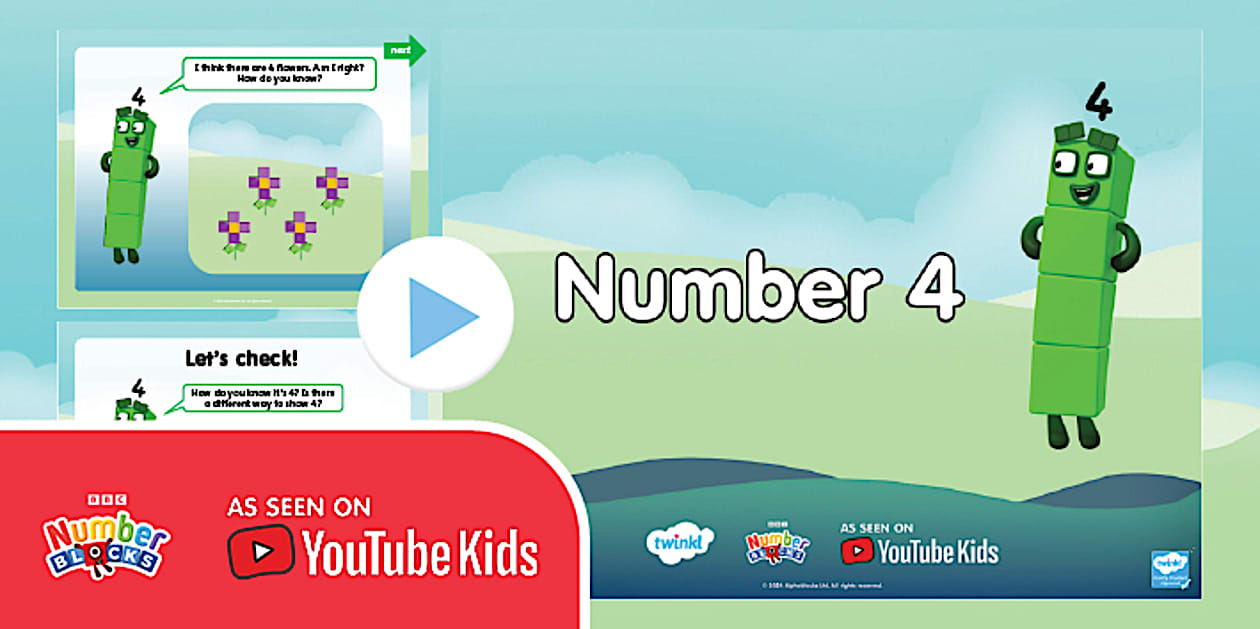 Numberblocks: Number 4 Square Like Me PowerPoint - Twinkl