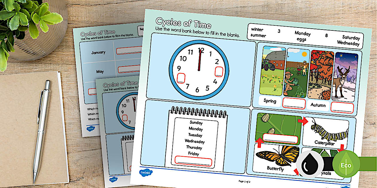 Cycles of Time Activity (teacher made) - Twinkl