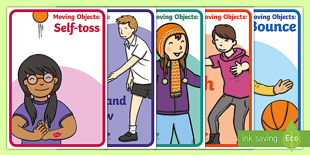 Object Movement Posters for PE (Teacher-Made) - Twinkl