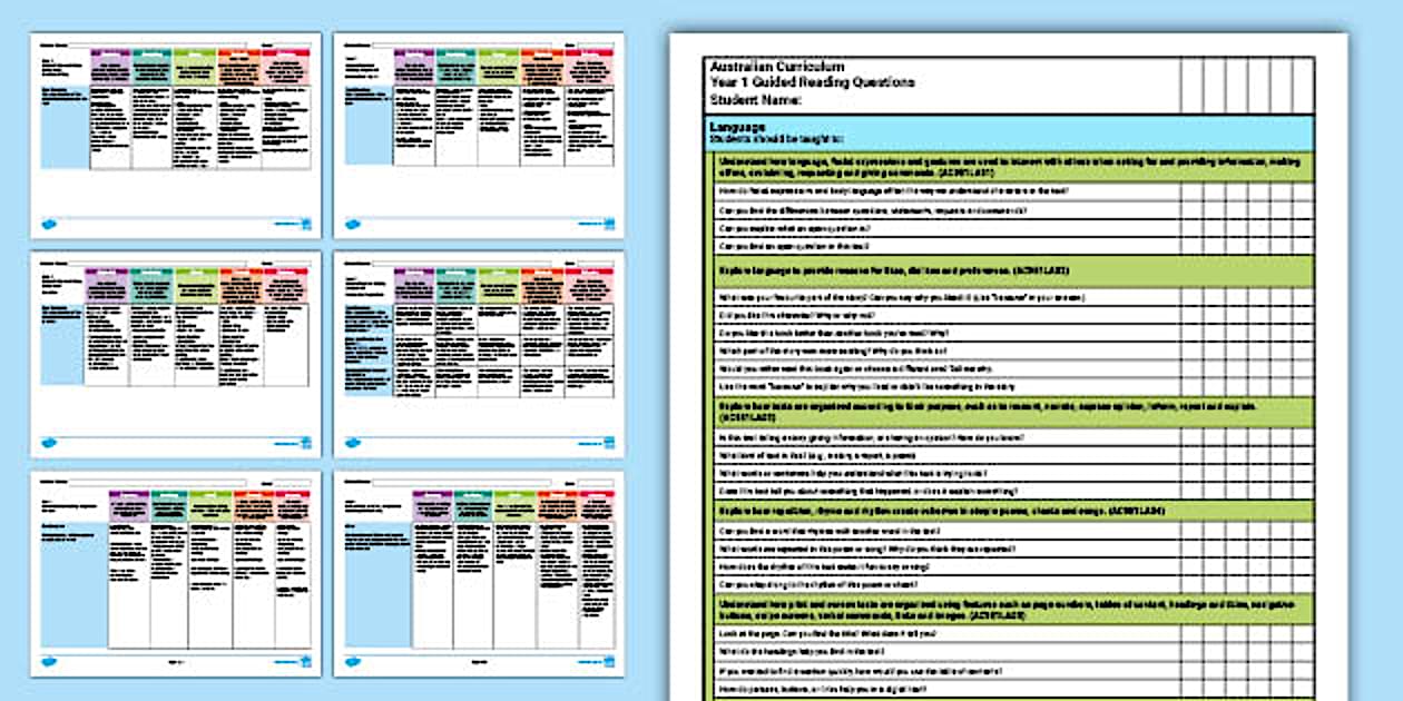 Year 1 Assessment Rubrics Pack Ι Literacy Assessment