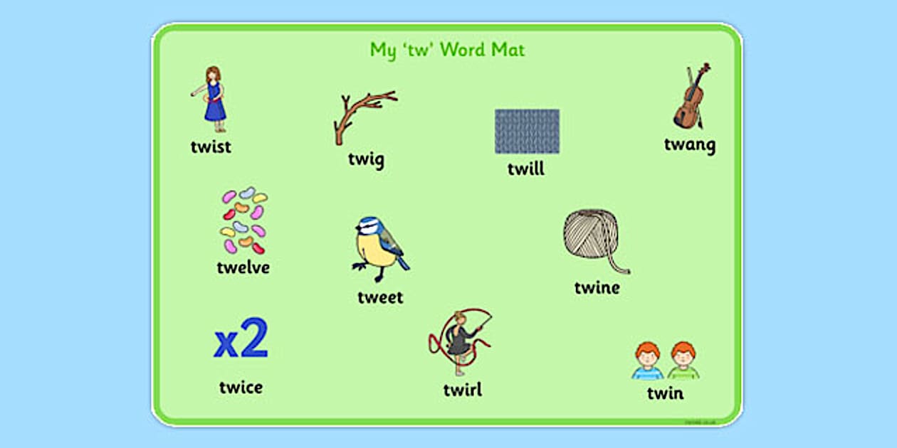 Dyslexic TW Word Mat (teacher made) - Twinkl
