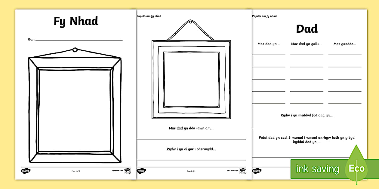 Llyfr Popeth am Fy Nhad (teacher made) - Twinkl