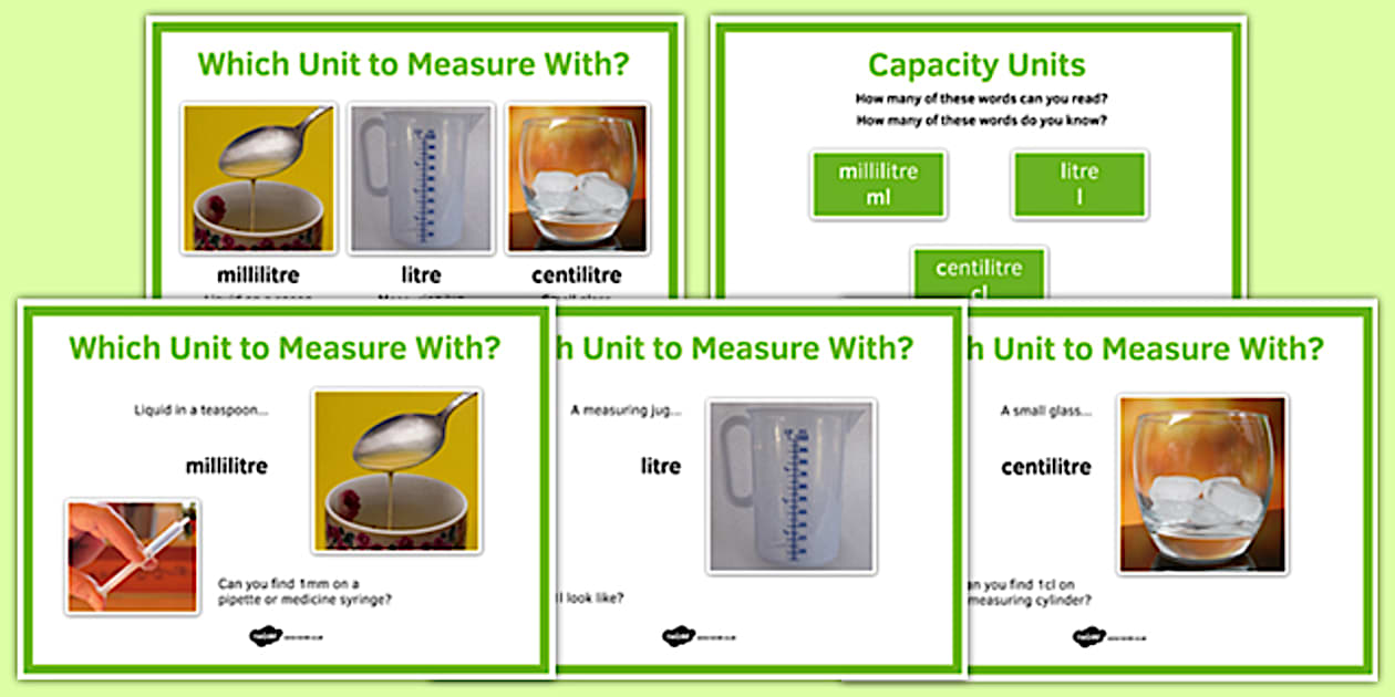 Maths Intervention Capacity Unit Posters (teacher made)
