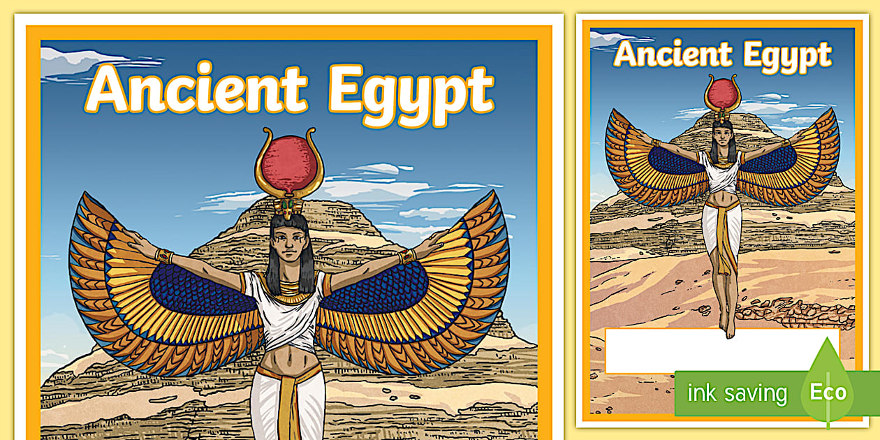 Ancient Egypt Title Page | Book Cover | Twinkl History