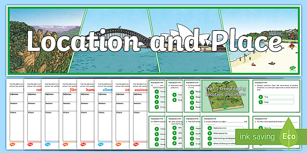 Location and Place Activity Pack