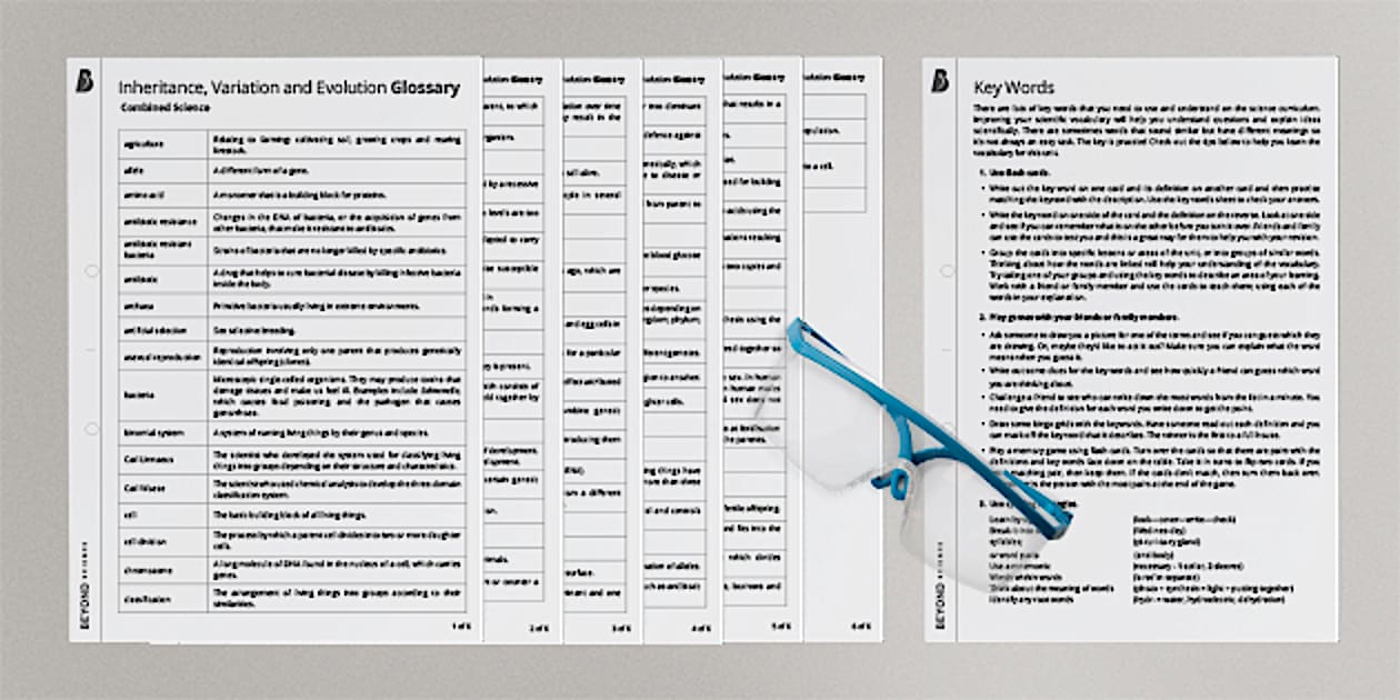 Inheritance, Variation and Evolution Glossary | Beyond