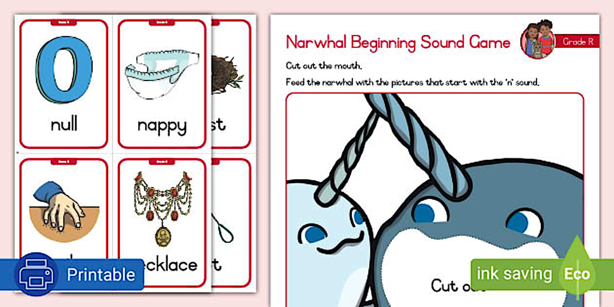 Gr. R Phonics Printable Game: N Sound (teacher made)