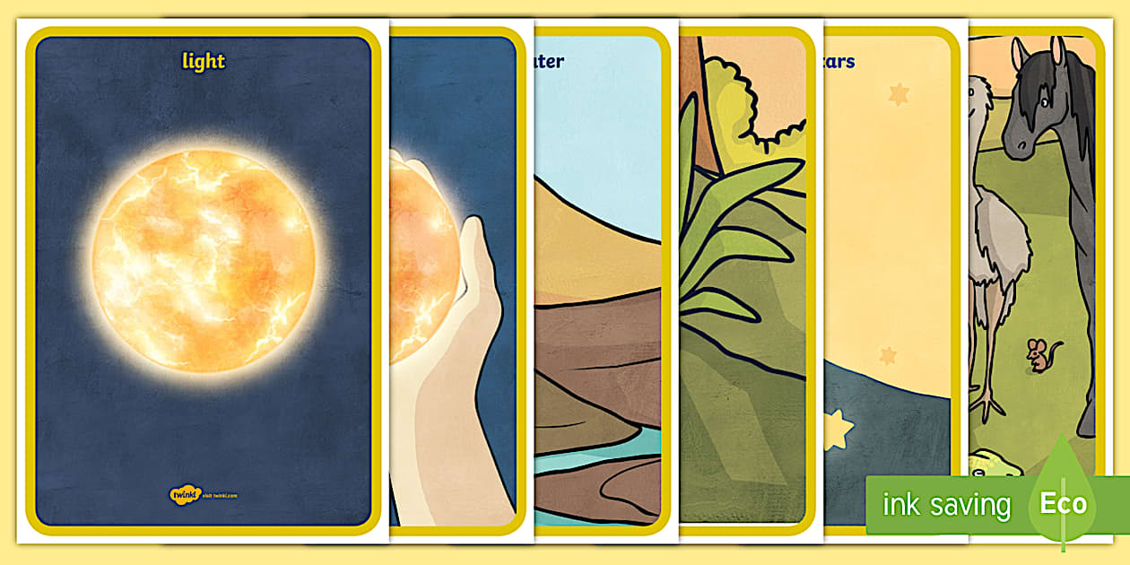 Jewish/Christian Creation Story Posters - Twinkl