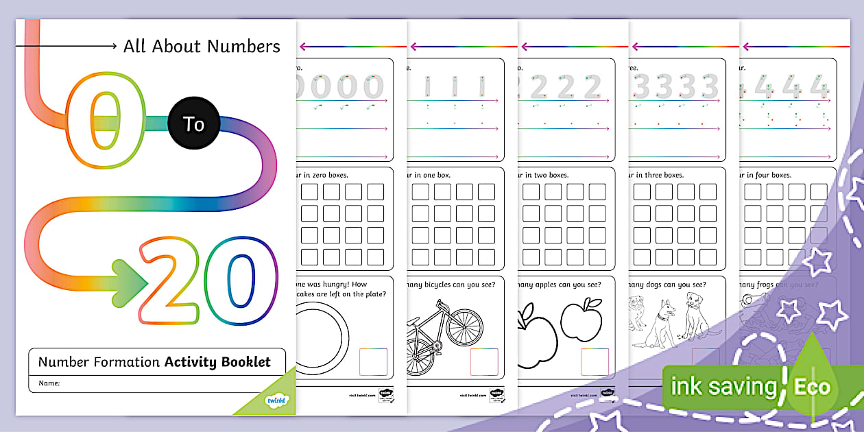 All About Numbers 0 to 20 Number Formation (Ages 5 - 7)
