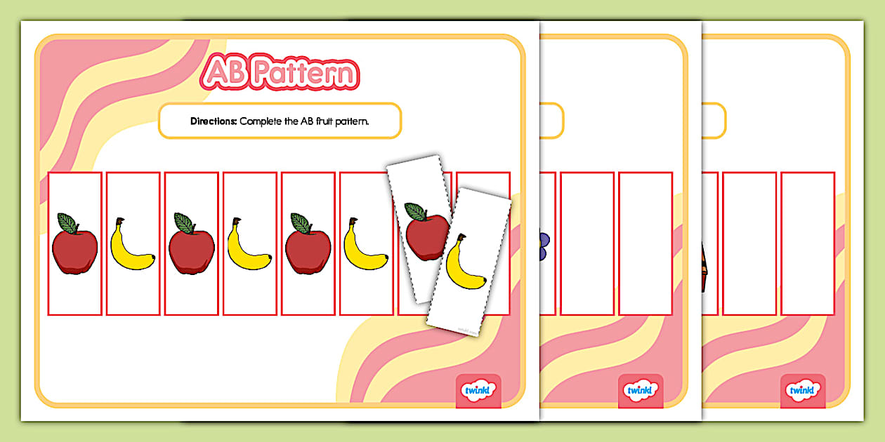 AB Patterns for Preschoolers | Resource | Twinkl USA