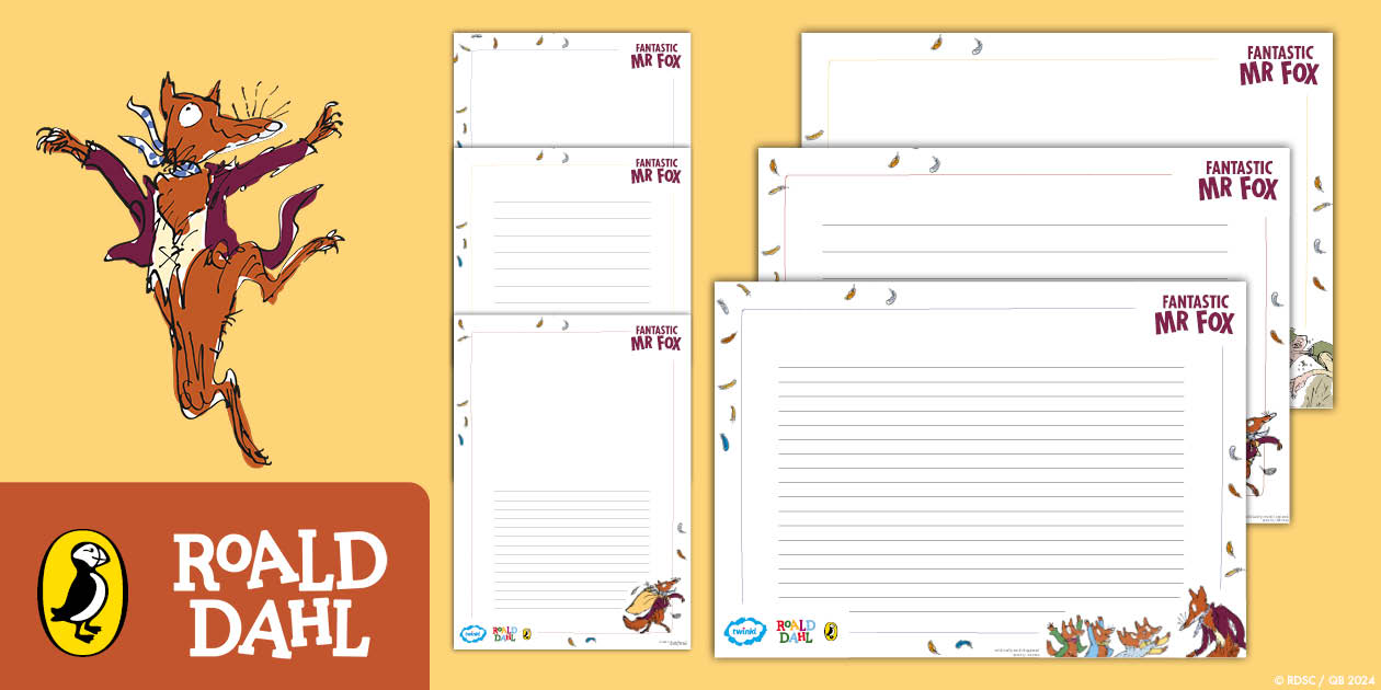 FREE! - Fantastic Mr Fox: Page Borders (teacher made)
