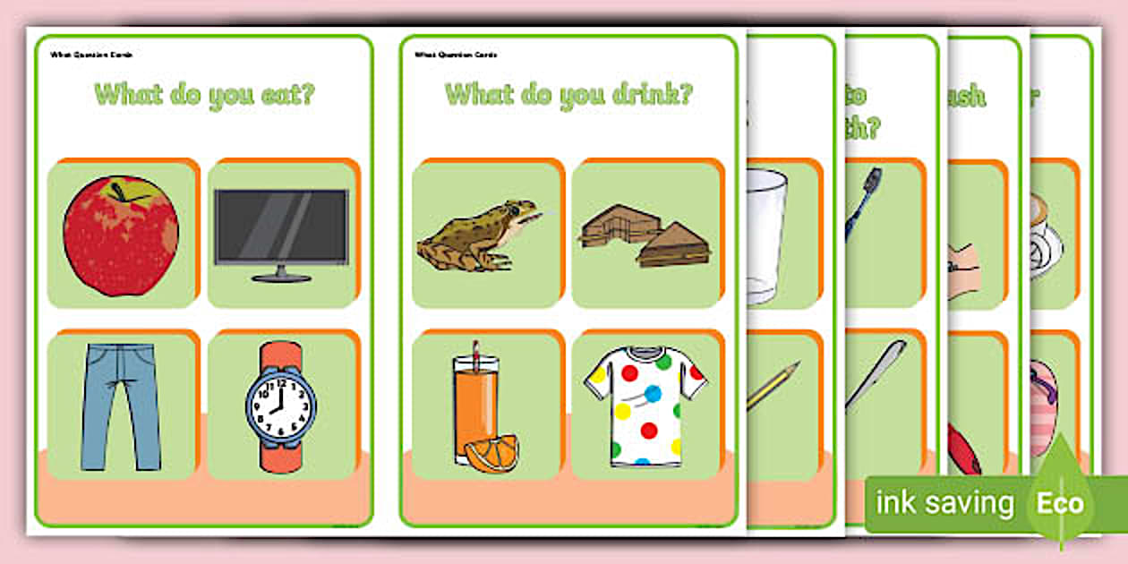 Cursive What Question Cards (professor feito) - Twinkl