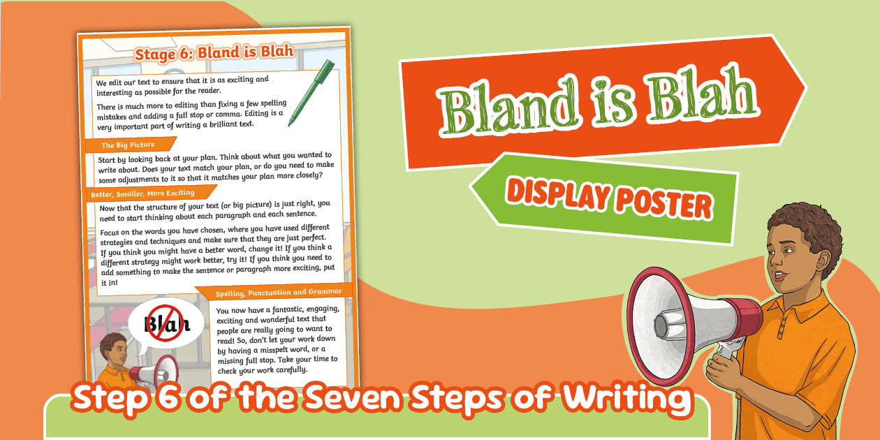 Bland is Blah Display Poster