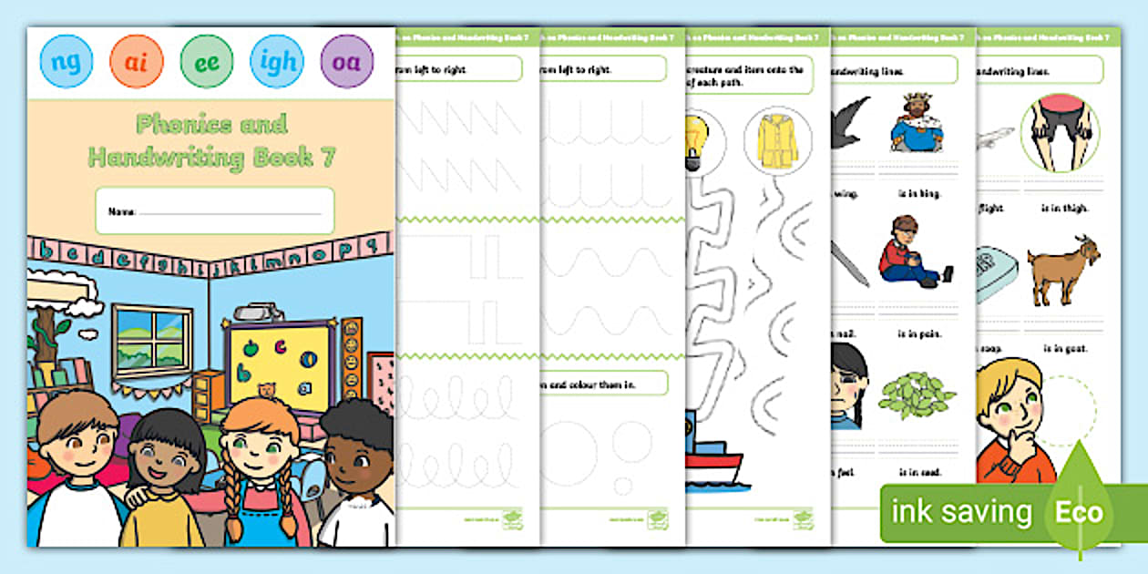 Cursive Phonics and Handwriting Book 7 (teacher made)