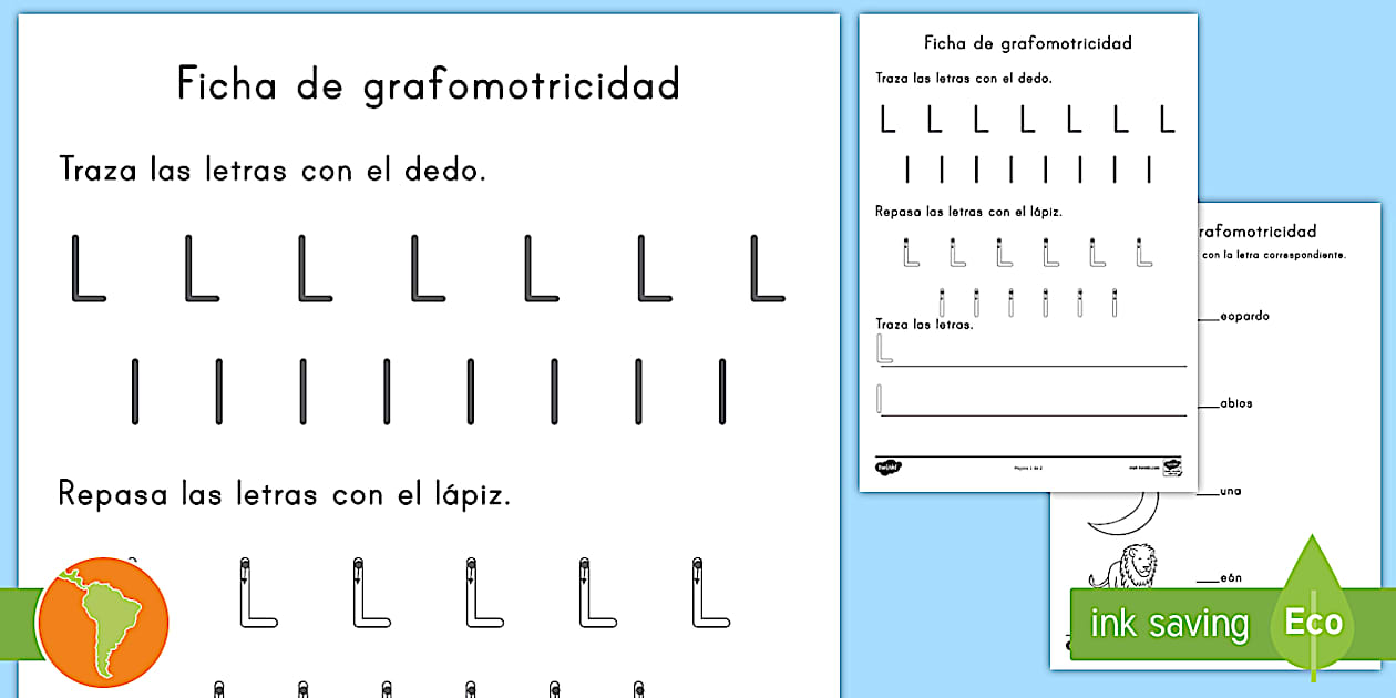 Ficha de actividad: La letra L (teacher made) - Twinkl