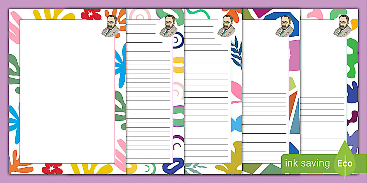 Henri Matisse Page Borders - Art - KS2 (Lehrer gemacht)