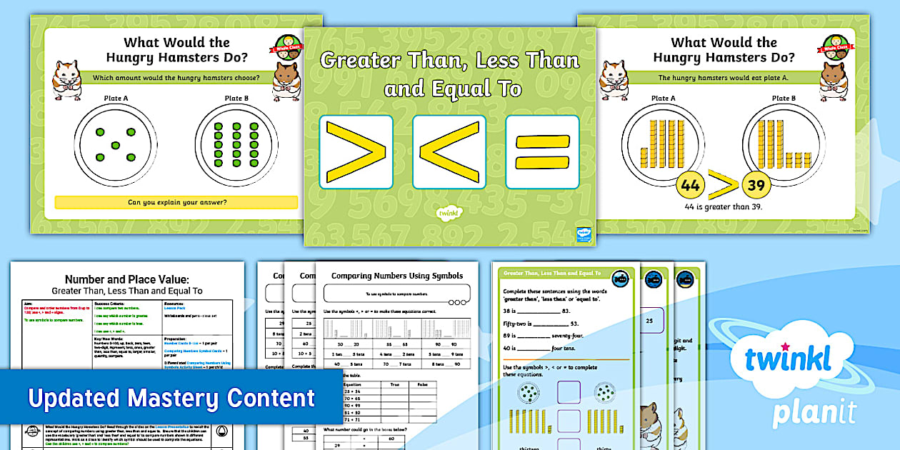 Year 2 Compare Numbers from 0 to 100 PlanIt Maths Lesson 2