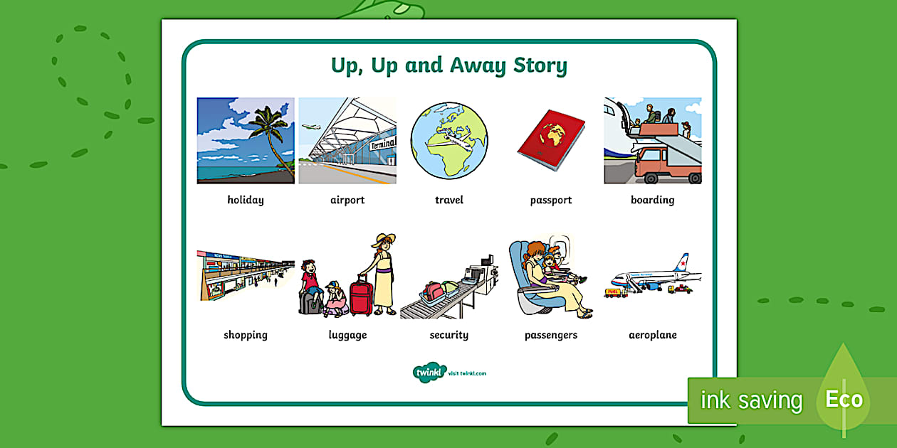Up, Up and Away Word Mat (teacher made) - Twinkl