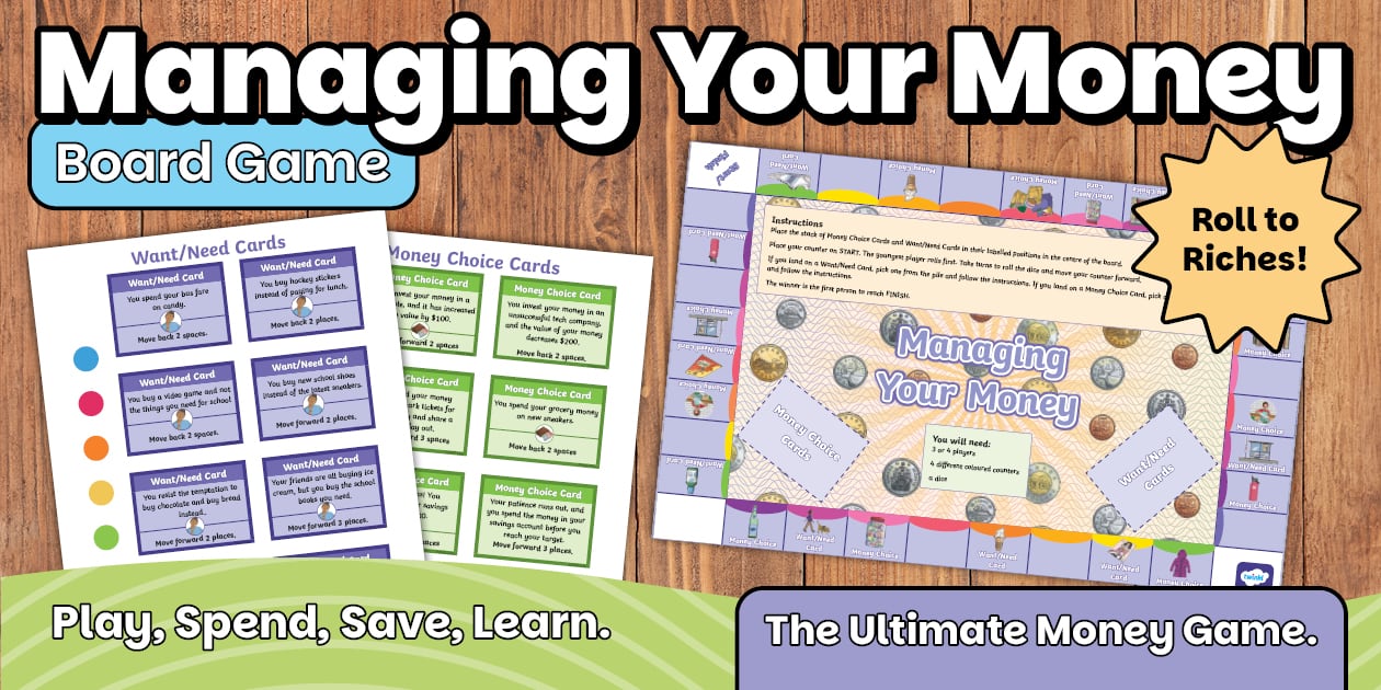 Money Management Board Game
