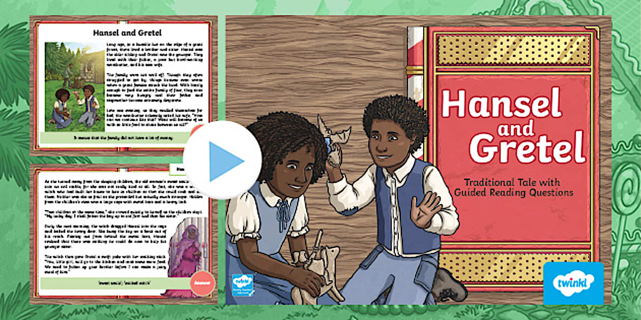 Hansel and Gretel Traditional Fairy Tale with Guided Reading Questions