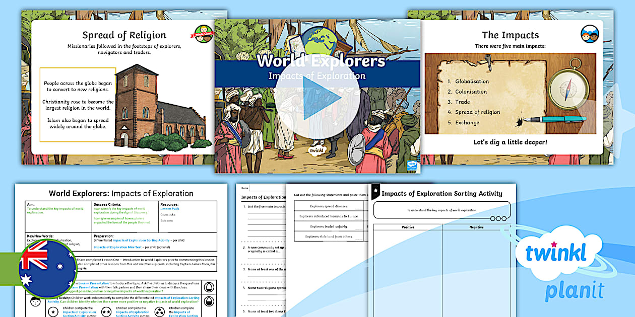 PlanIt HASS History Year 4 World Explorers Lesson 8: Impacts of Exploration