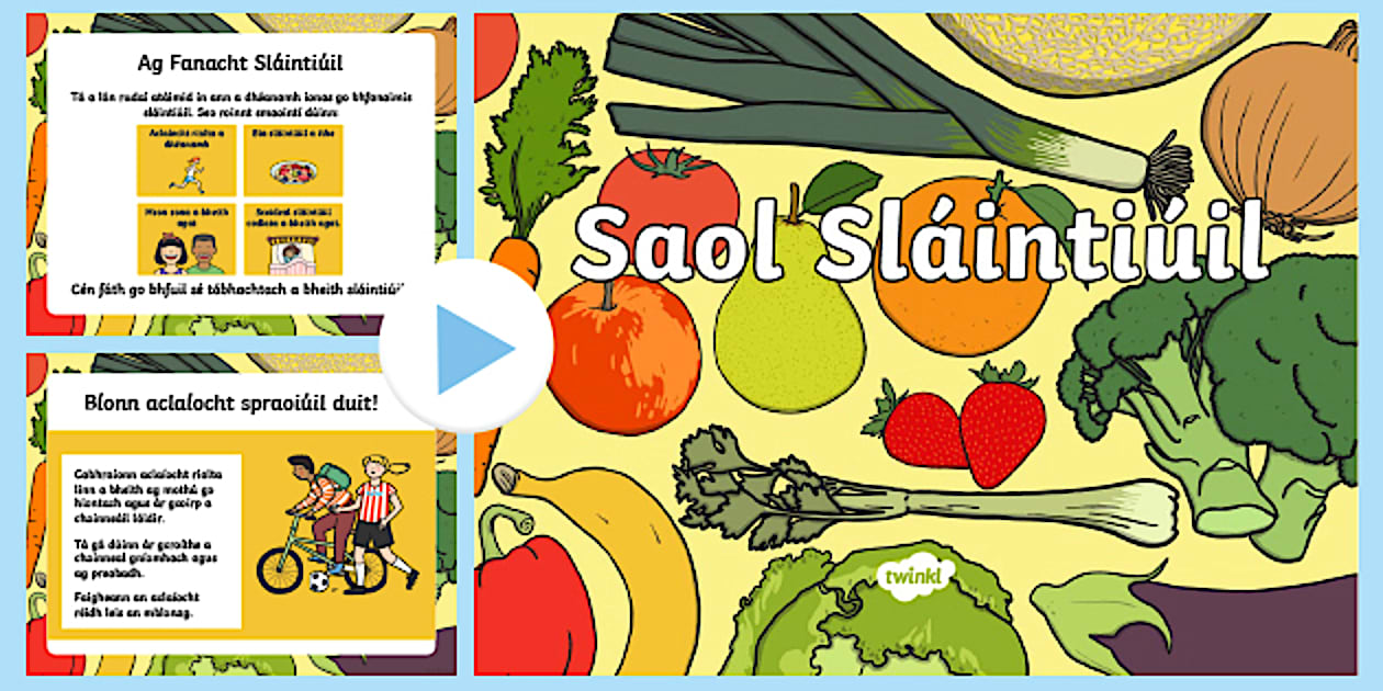 Healthy Eating and Living PowerPoint (teacher made) - Twinkl