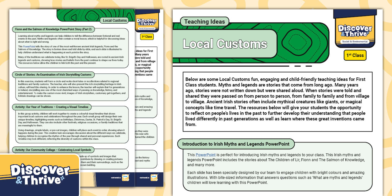 SEE (People, Place, Space) Local Customs Teaching Ideas (1st Class)