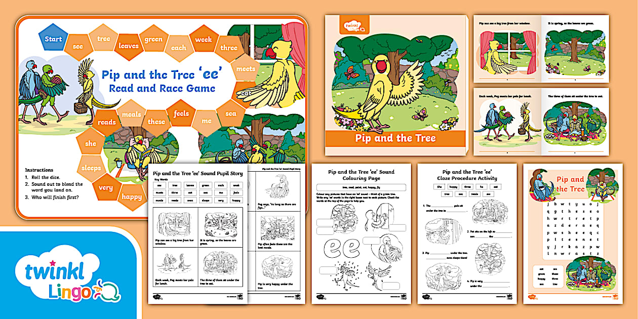 Pip and the Tree 'ee' eBook Activity Pack (Teacher-Made)