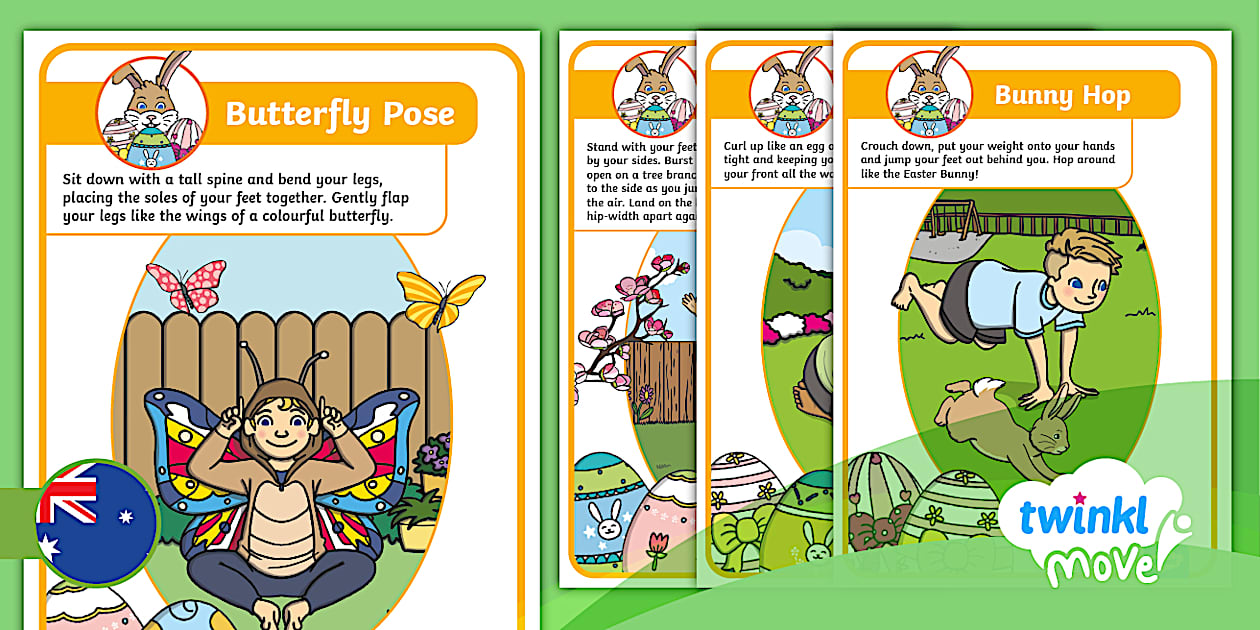 Easter-Themed Fitness Station Activity Cards