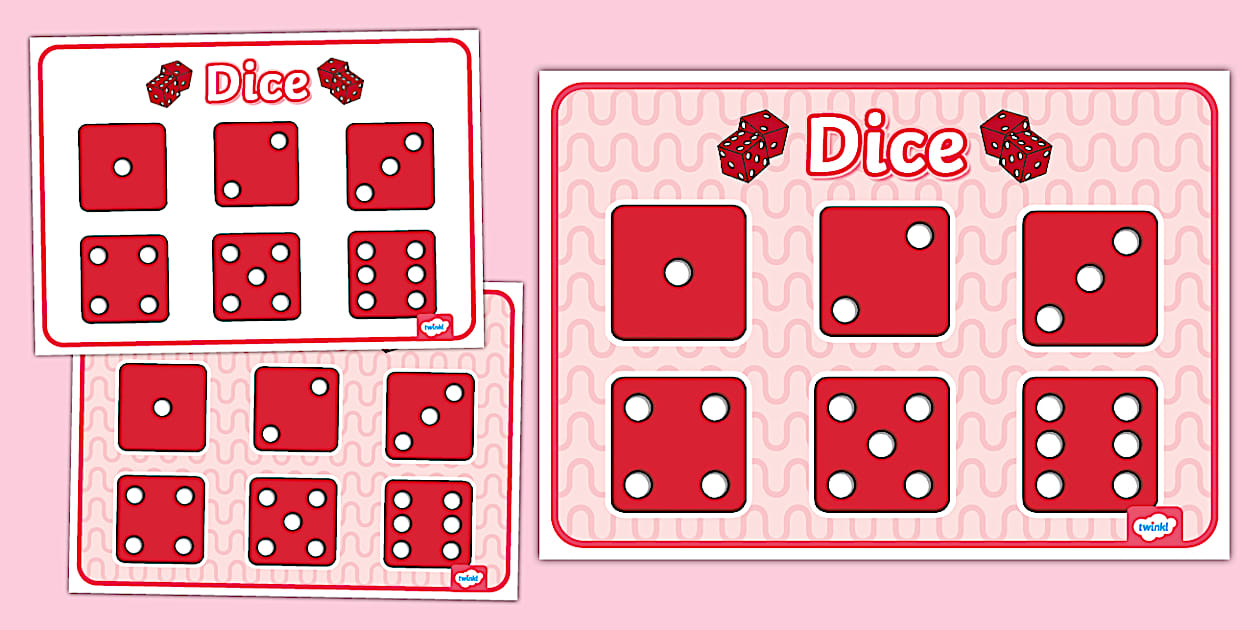 👉 Dice Display Poster (teacher made) - Twinkl