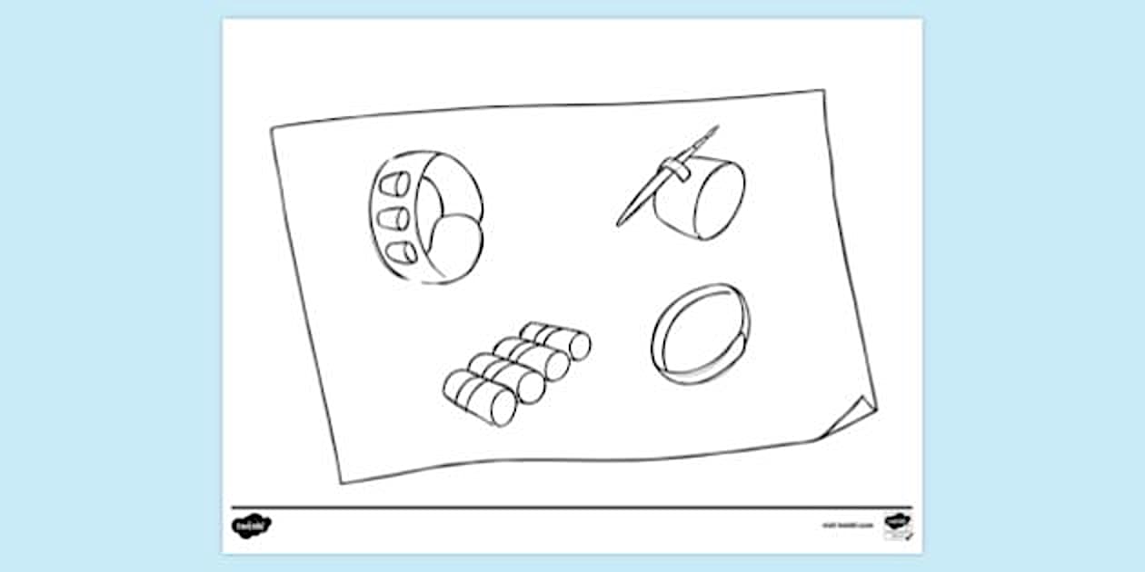 Student DT Design Sketches Colouring | Colouring Sheets