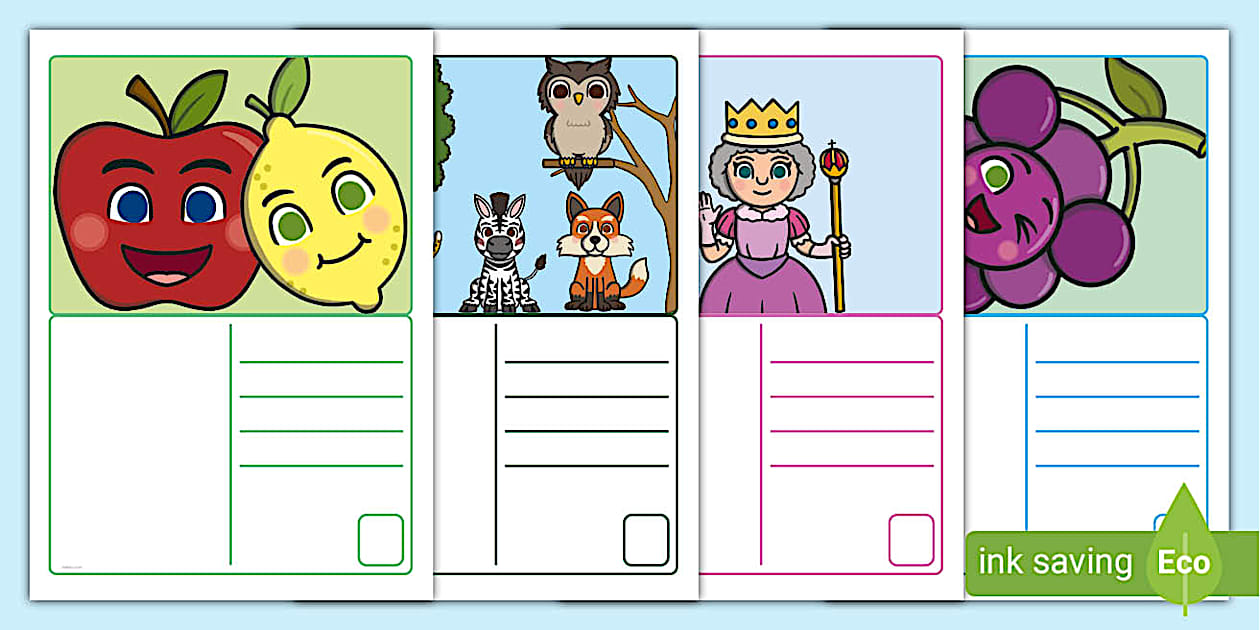 Kawaii Postcards | Stationery | Writing | Postcards | Twinkl