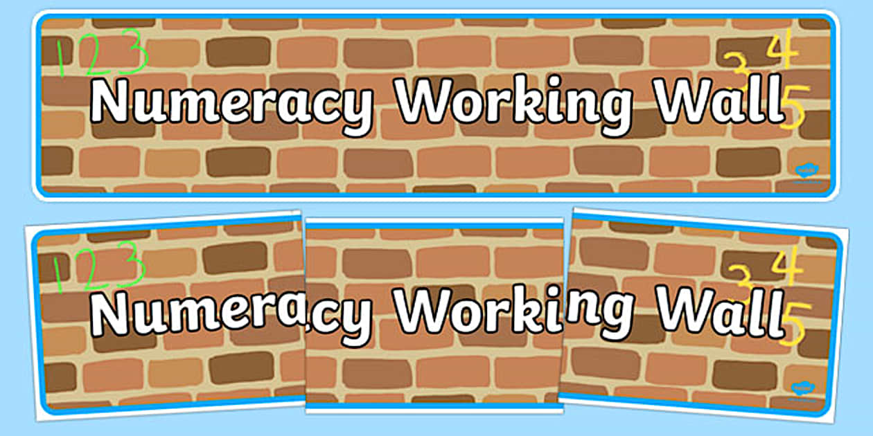 👉 Numeracy Working Wall Display Banner EYFS - Twinkl