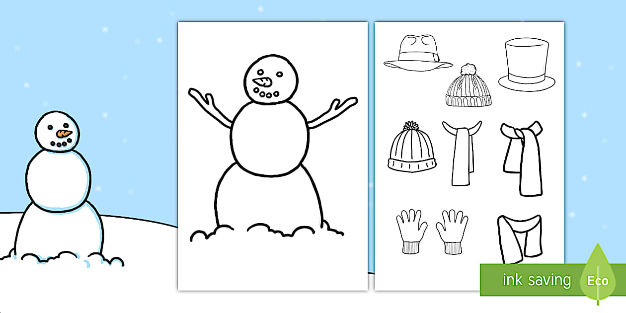 Dress Up Snowman Activity (teacher made) - Twinkl