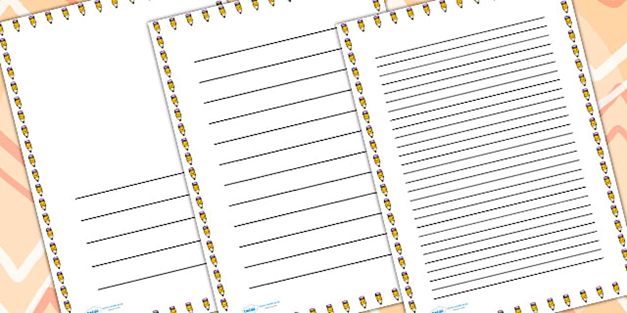 Editable Smiley Pencil Page Borders (teacher made) - Twinkl