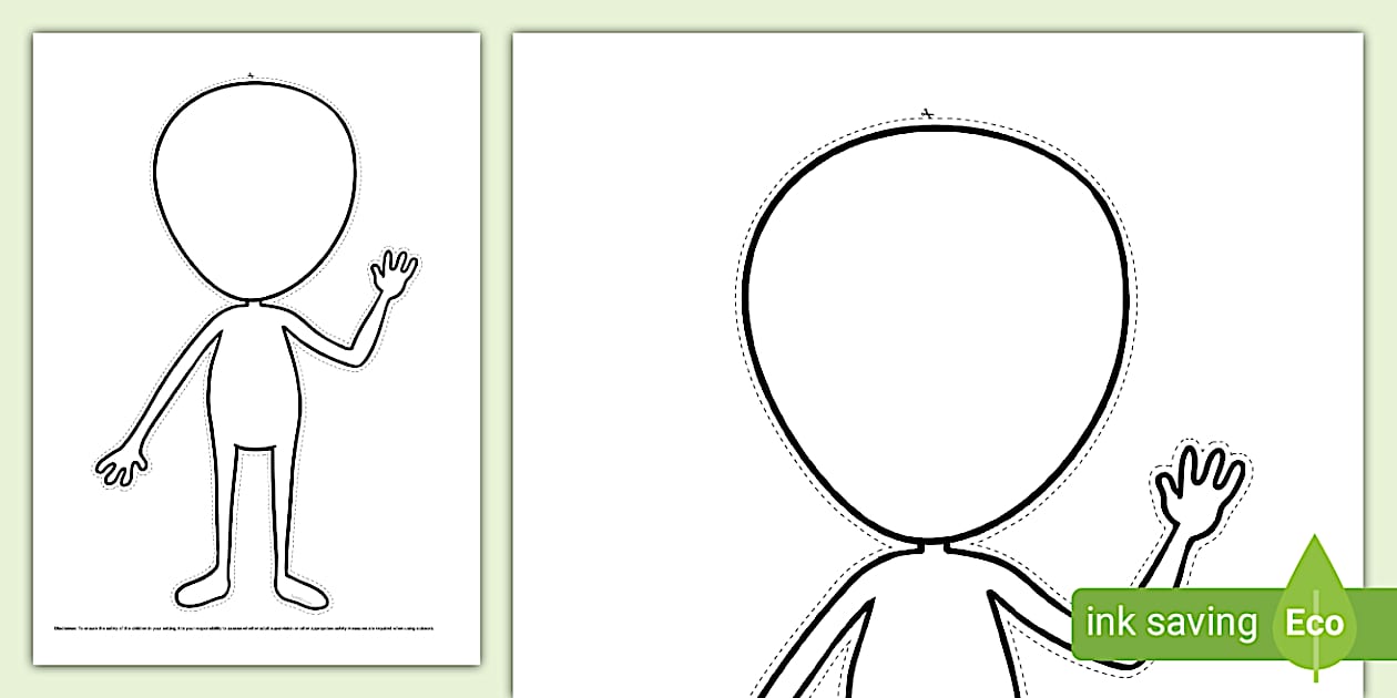 Alien Template Cut-Out, Alien Art, Design an alien - Twinkl