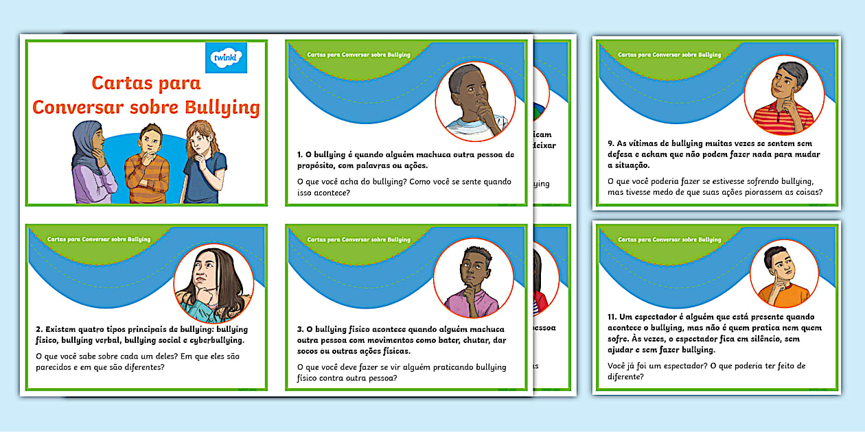 Cartas para Conversar sobre Bullying (teacher made) - Twinkl