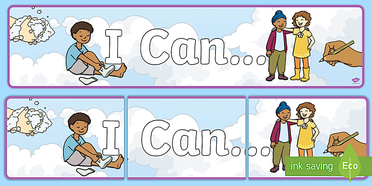 EYFS 'I Can...' Display Banner (teacher made) - Twinkl