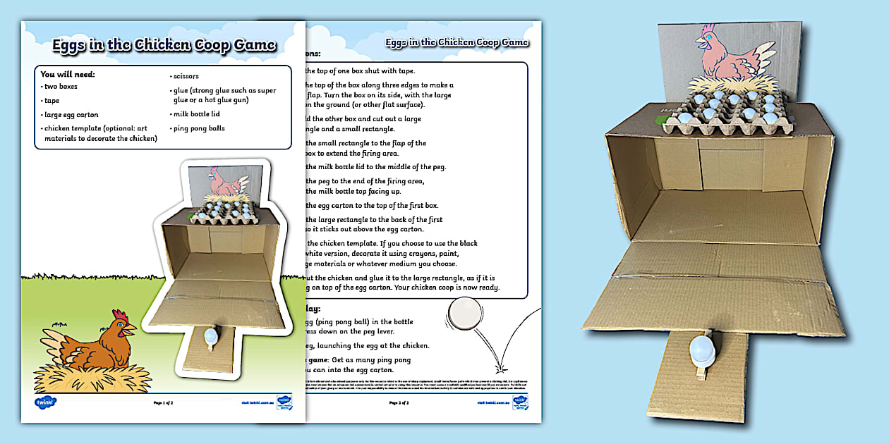 Eggs in the Chicken Coop Game (creat de profesori) - Twinkl