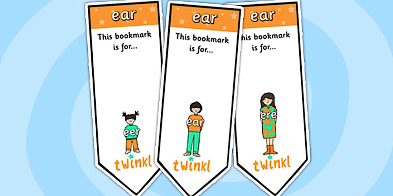 ear Sound Family Editable Bookmarks (teacher made) - Twinkl
