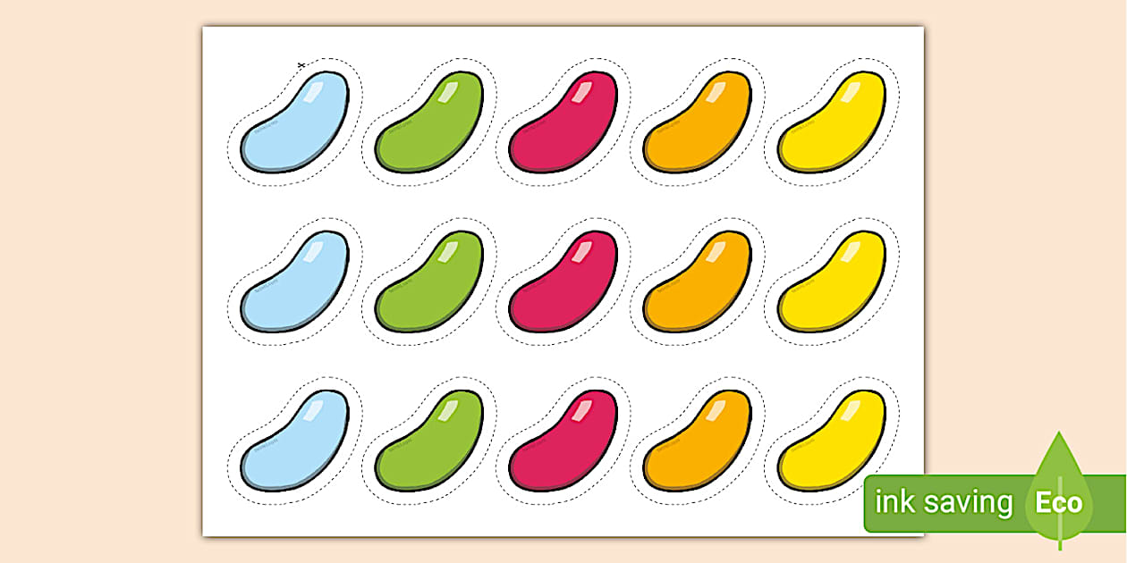 Magic Beans Cut-Outs (teacher made) - Twinkl