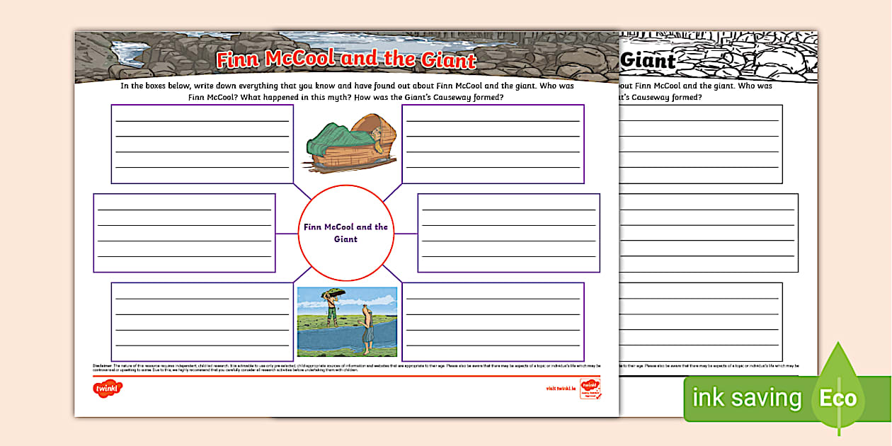 Finn McCool and the Giant Mind Map (Teacher-Made) - Twinkl