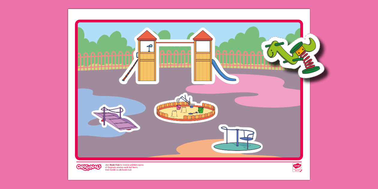 Design a Park Cut and Stick (teacher made) - Twinkl