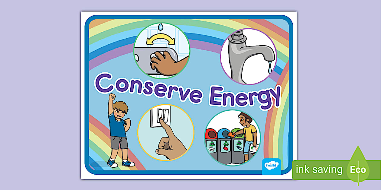 Conserve Energy Display Poster