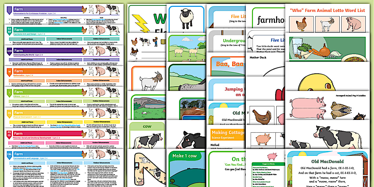 EYFS Farm Planning/Continuous Provision Resource Pack (2-4)