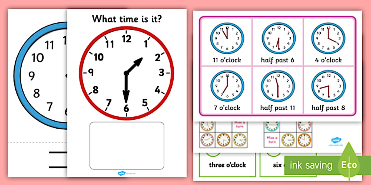Telling the Time Games Resource Pack (teacher made) - Twinkl