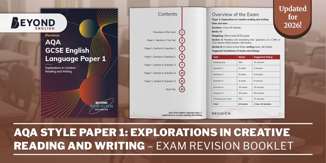 AQA English Language Paper 1 Exam Revision Booklet | Beyond