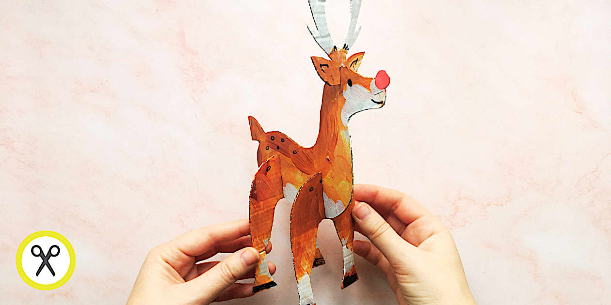 Reindeer Template Christmas Craft - Recycle Your Christmas