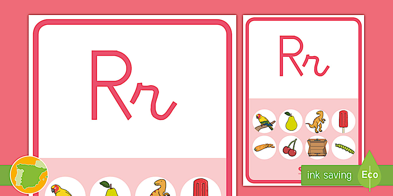 Póster: La letra R suave (teacher made) - Twinkl